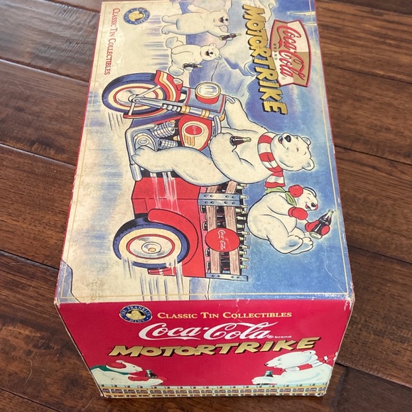 Franklin Mint | Other | Vintage Coca Cola Tin Motor Bike Franklin Mint 9s Collectible New In Box ...
